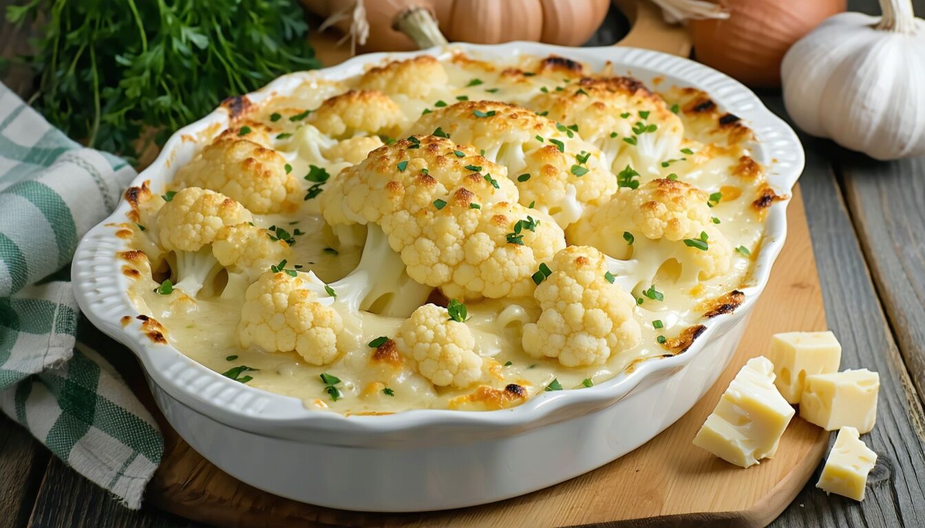 Le gratin de chou-fleur à la béchamel : pas à pas gourmand - Le chou rouge